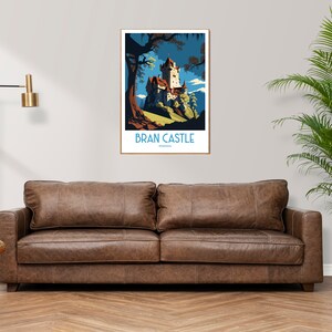 Bran Castle Travel Print Wall Art Bran Castle Romania Wall Hanging Home ...