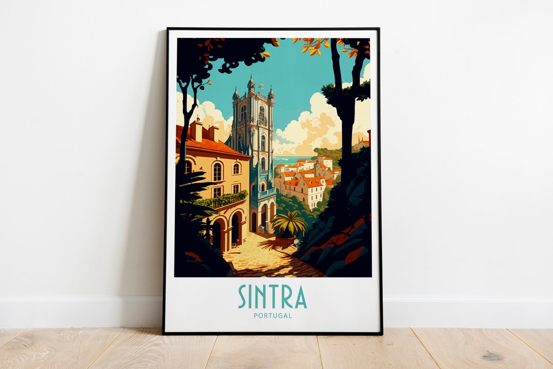 Sintra Travel Print Wall Art Sintra Portugal Wall Hanging Home ...