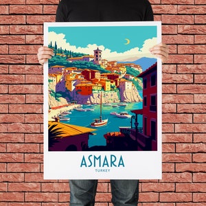 Asmara Travel Print Wall Art Asmara Turkey Wall Hanging Home Decoration ...