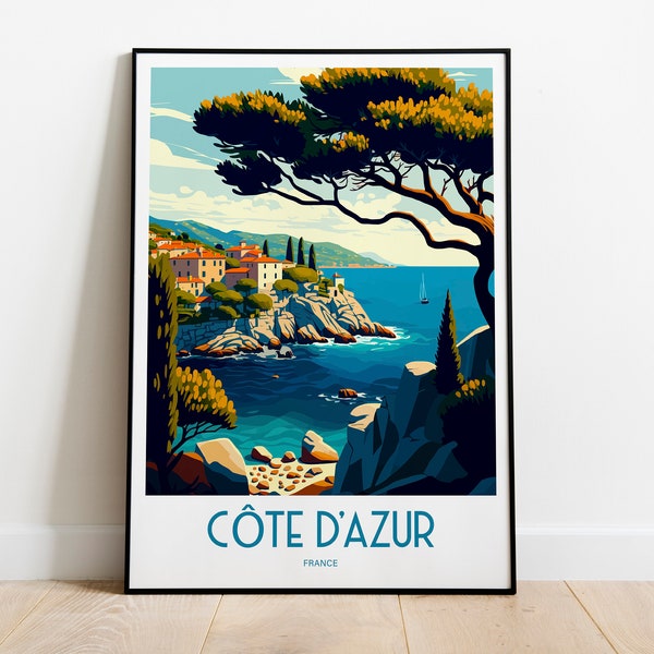 French Riviera Print - Etsy