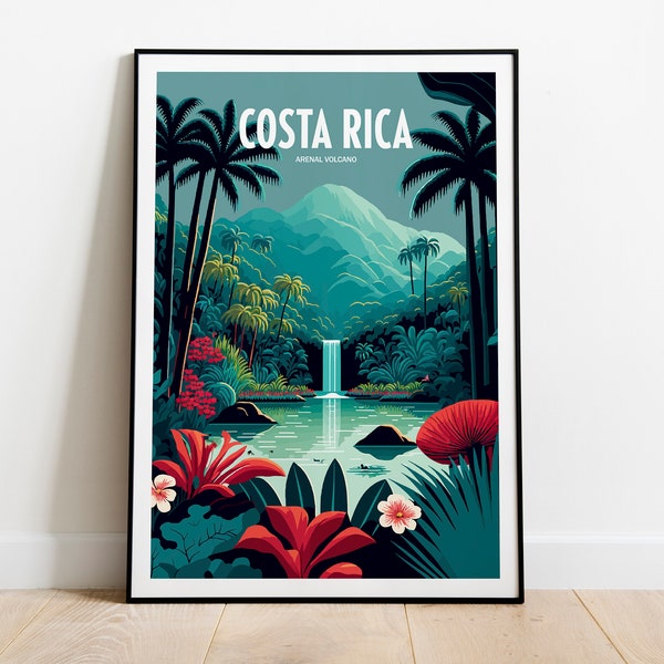 Costa Rica Waterfall Art - Etsy