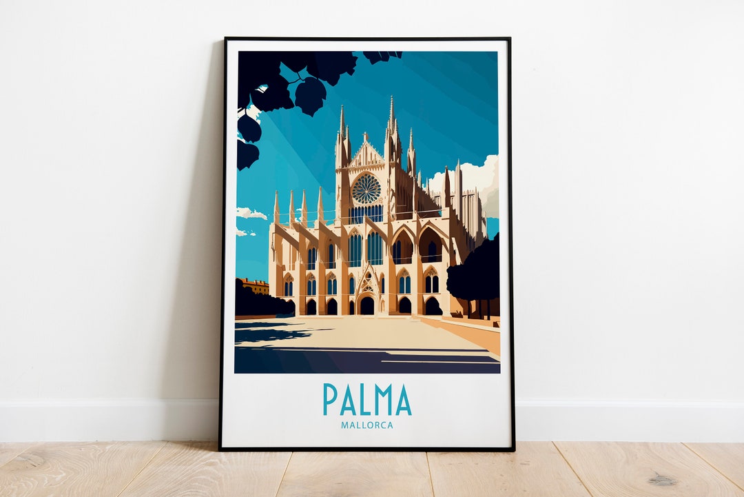 Palma Travel Print Palma Mallorca Poster Art Decor Landscape Art Palma ...