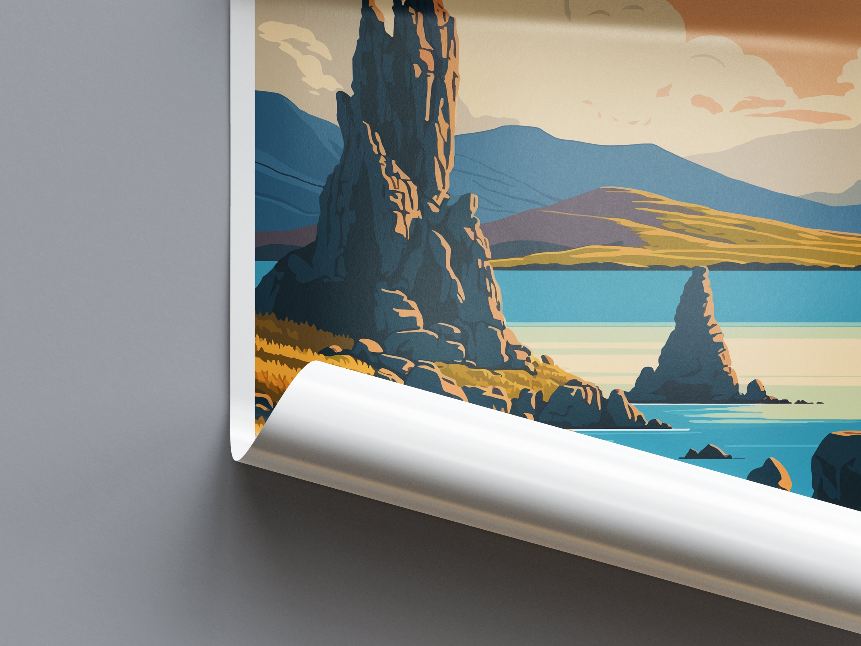 Isle of Skye Travel Poster for Isle of Skye Birthday Gift for - Etsy UK