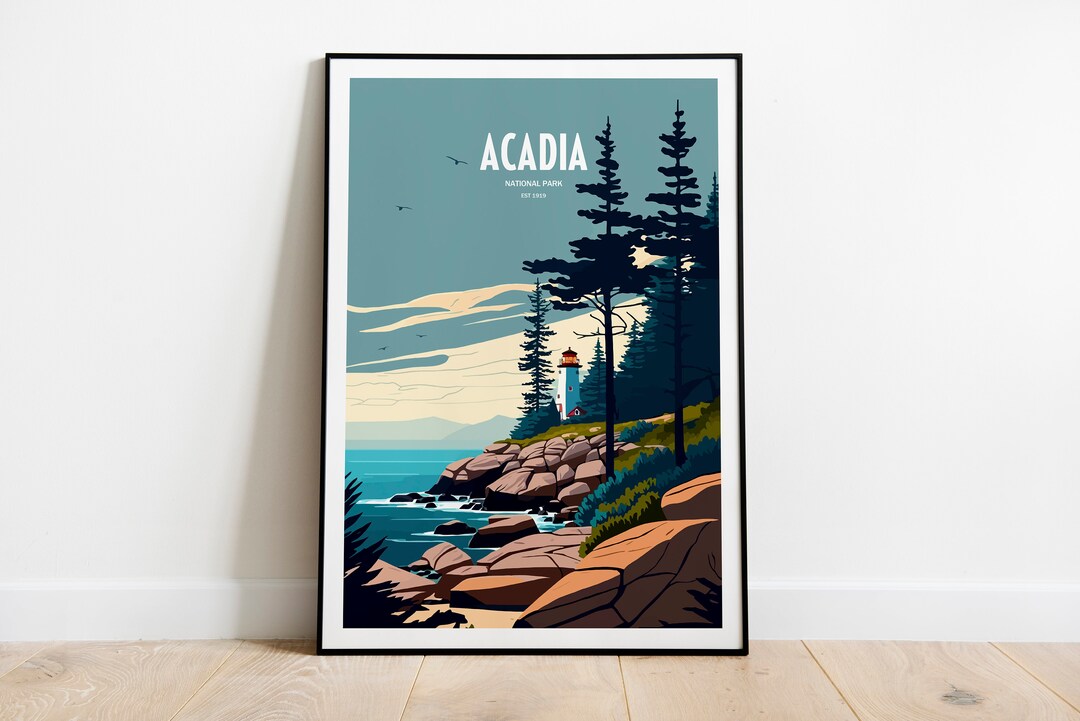 Acadia National Park | Acadia Print | National Park Print | National ...