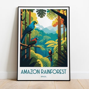 Amazon Rainforest Print Brazil Home Decor Landscape Art Amazon ...