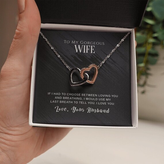To my gorgeous wife heart necklace store