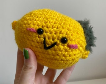 Larry The Lemon Crochet Lemon Plush Lemon Amigurumi Toy Food Fruit ...