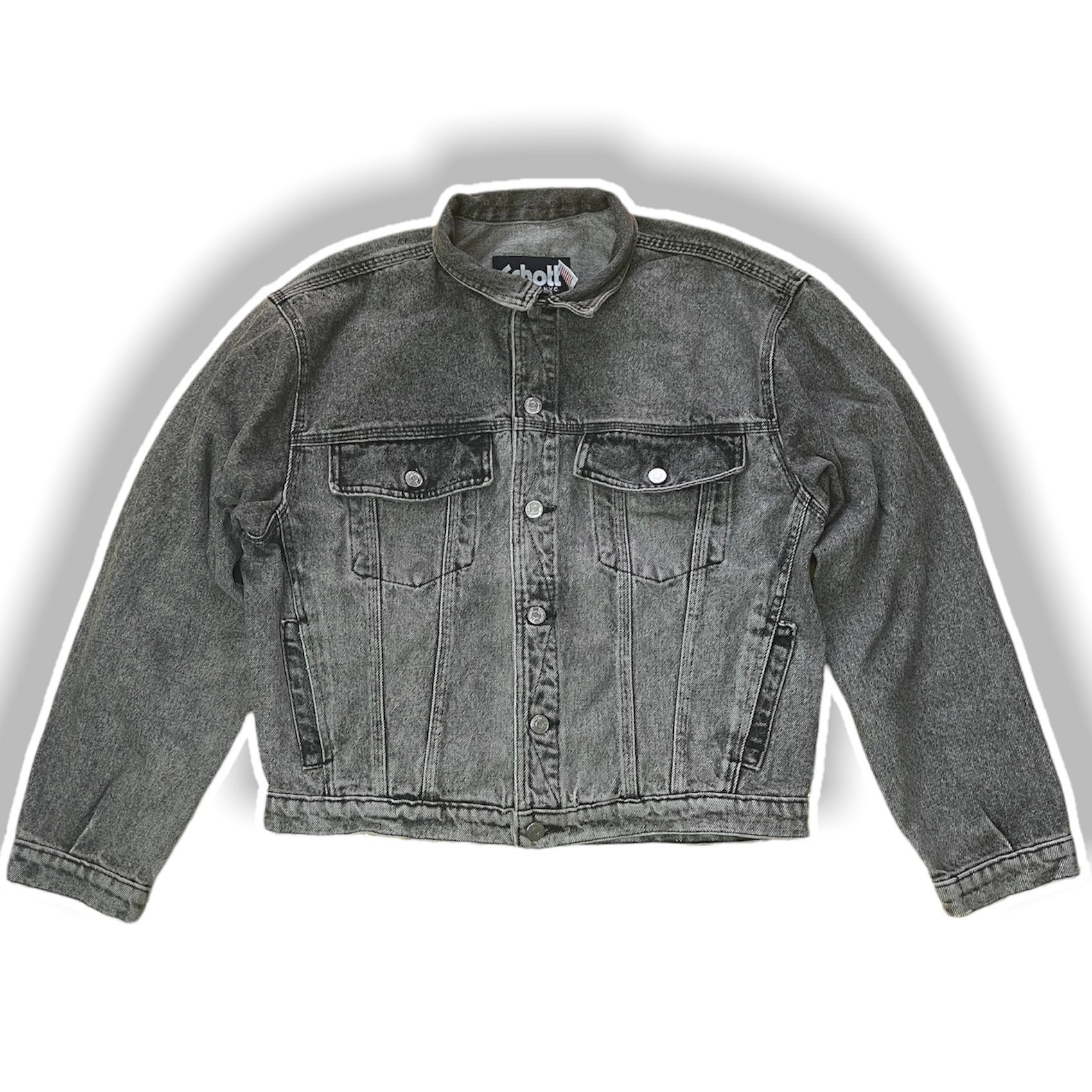 Very Rare Vintage SCHOTT X DEF LEPPARD Denim Jacket Bludgeon Riffola ...