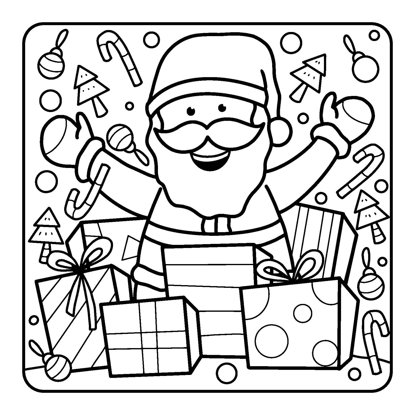 Lego Christmas Colouring Pages