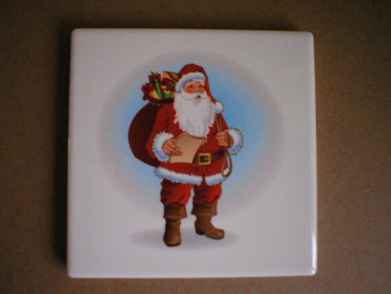 Ceramic Christmas Coasters
