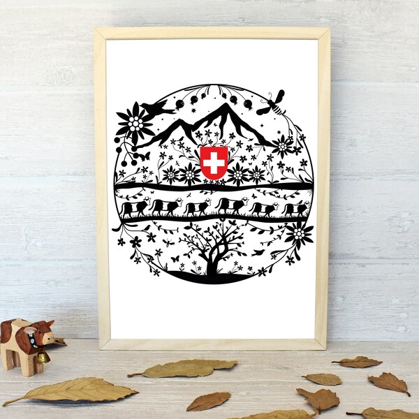 Swiss Paper Cut Art - Etsy