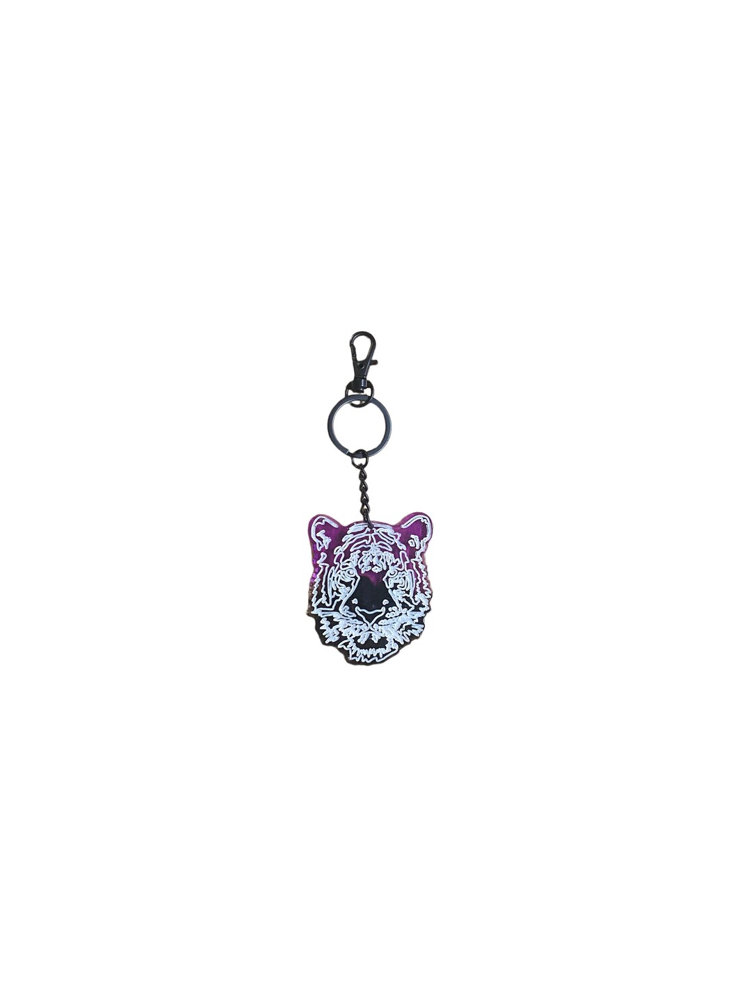 Chinese Zodiac Tiger Head Keychain, Year of the Tiger, Cat, Lucky ...