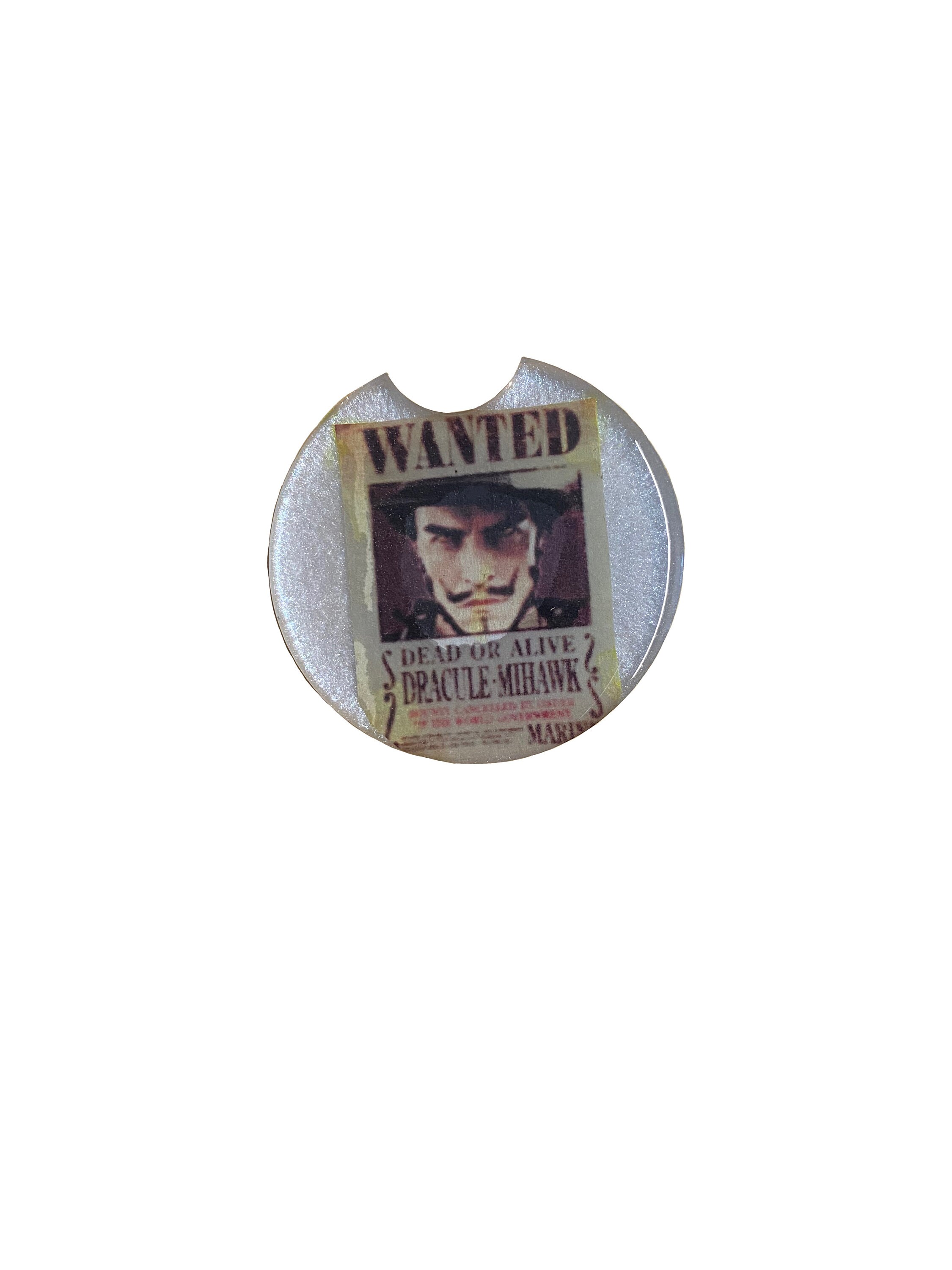 One Piece Live Action Dracule Mihawk Inspired Car Coasters Set of 2 ...