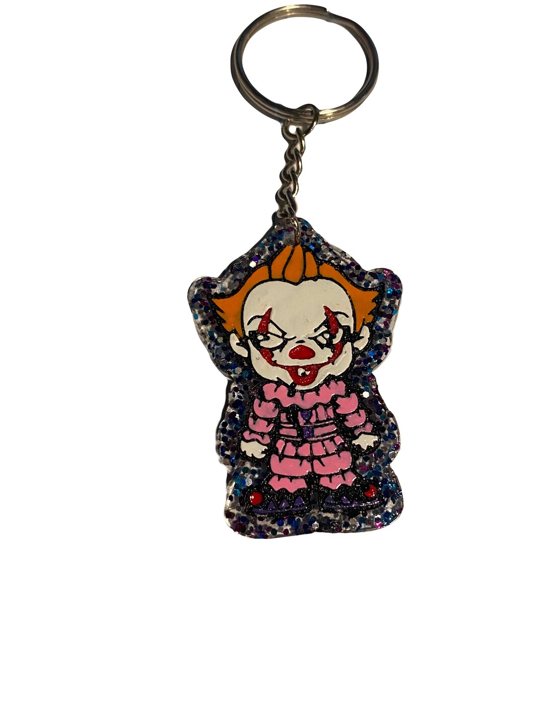 It Pennywise Inspired Handmade Resin Keychain, Scary, Slasher, Killer ...
