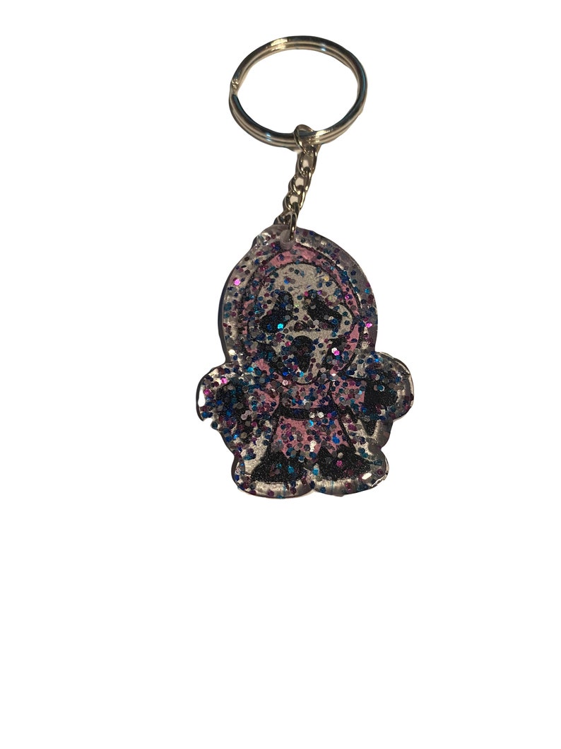 Horror Movie Icon Scream Ghostface Inspired Handmade Resin Keychain ...