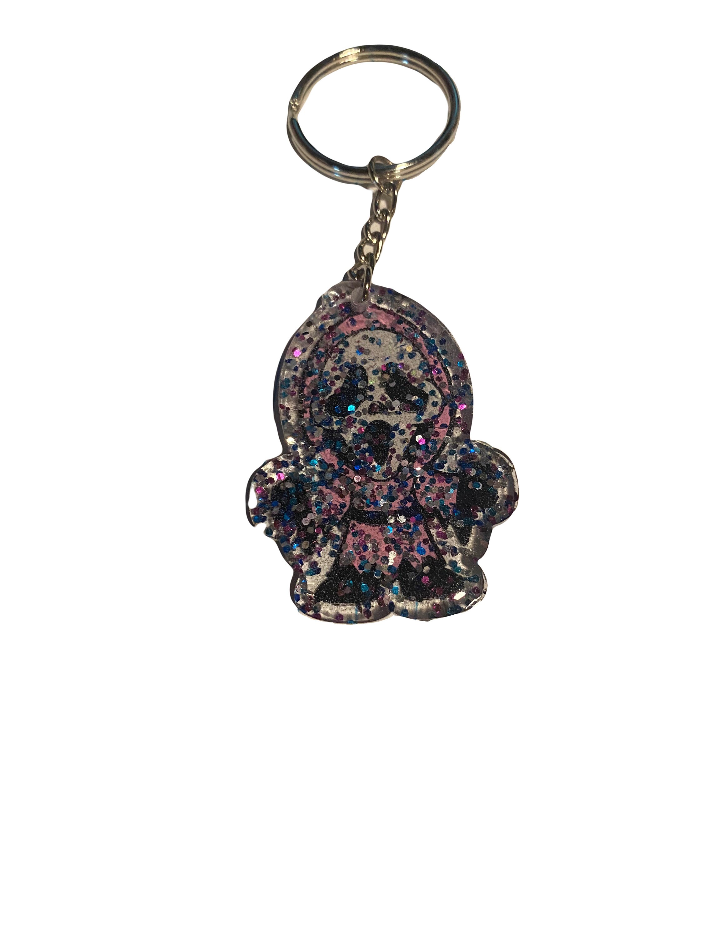 Horror Movie Icon Scream Ghostface Inspired Handmade Resin Keychain ...