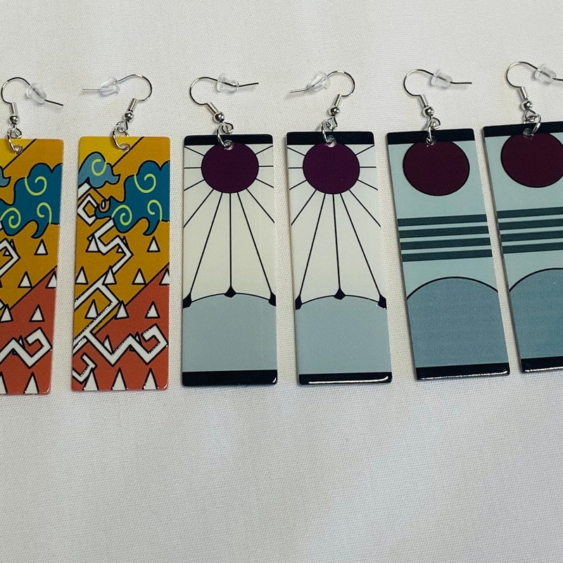 Tanjiro Earrings - Etsy