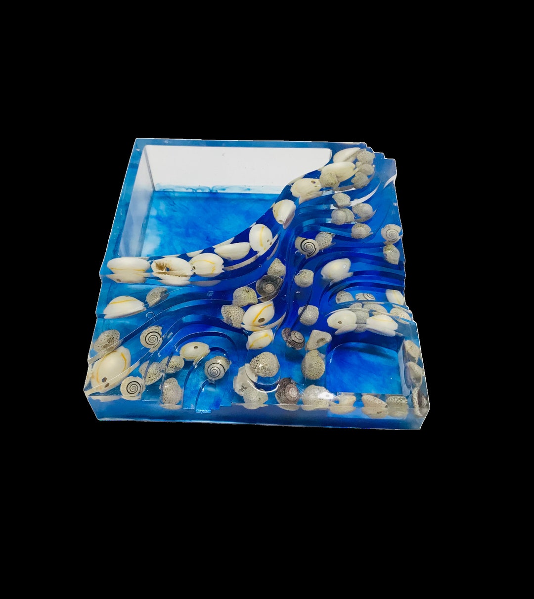 Ocean Sea Shells Beach , Desk Planter, Catchall, Desktop Organizer ...