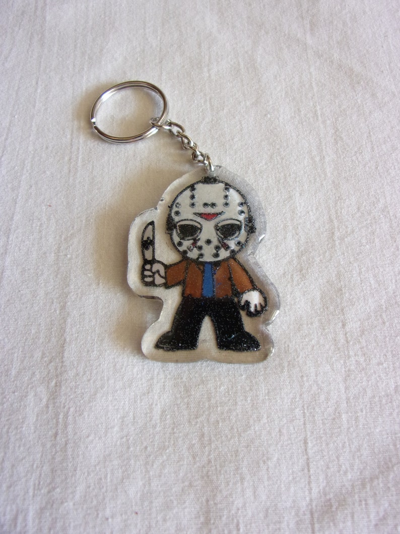 Jason Voorhees Friday the 13th Inspired Handmade Resin Keychain ...