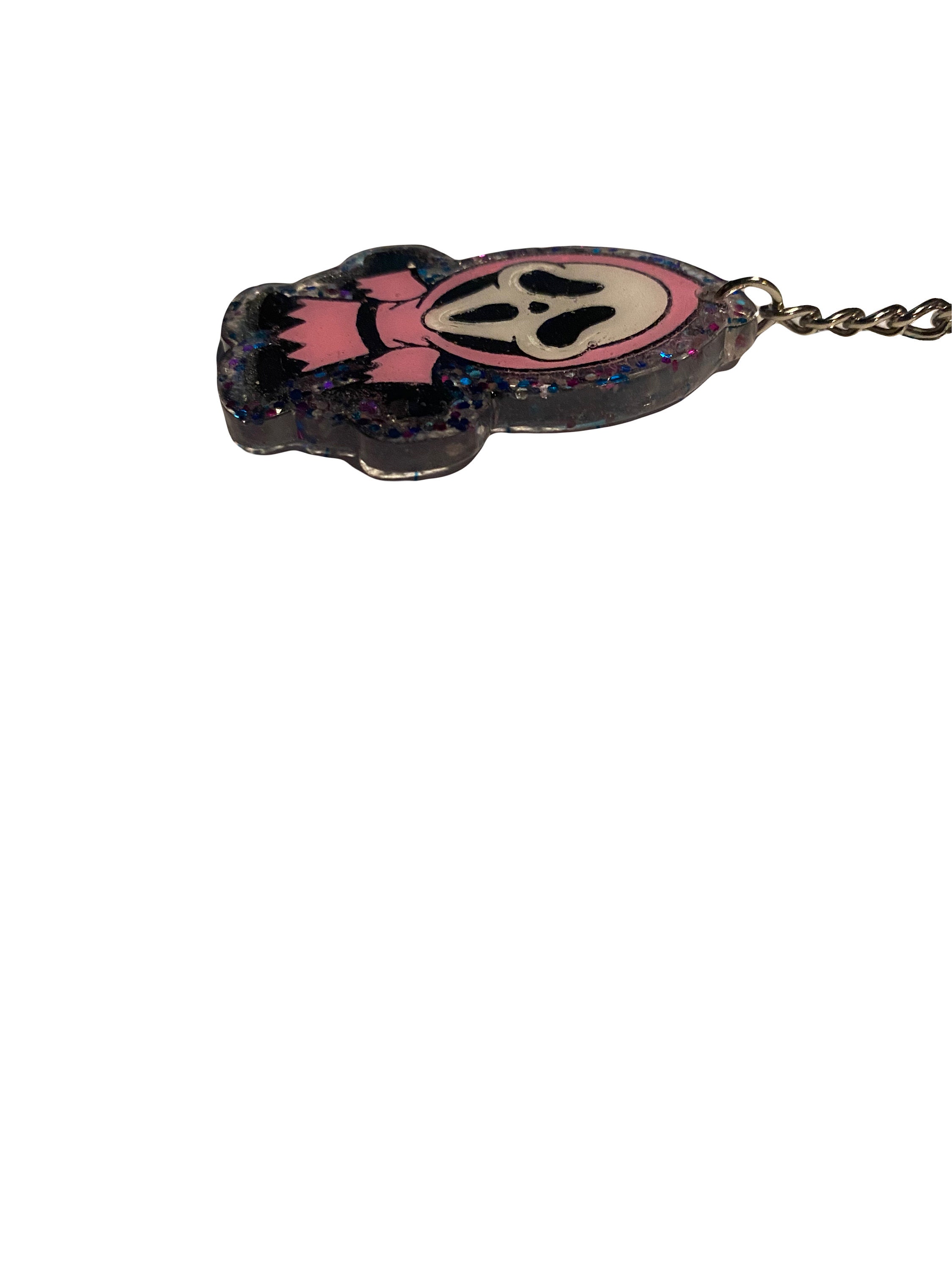 Horror Movie Icon Scream Ghostface Inspired Handmade Resin Keychain ...