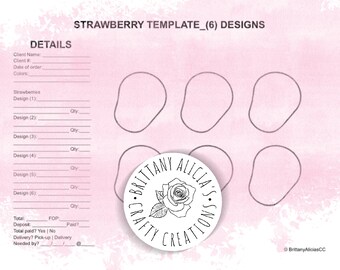 Strawberry Order Form - Etsy