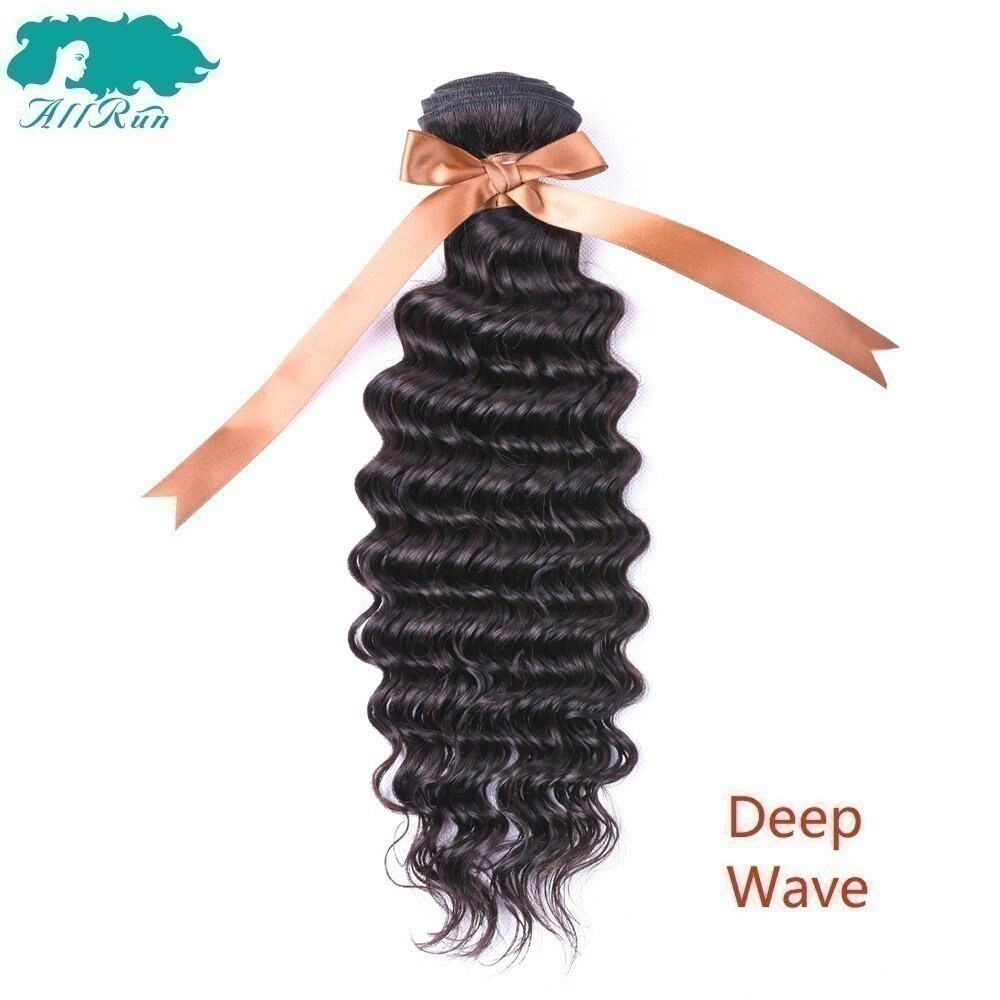 Peruvian Raw VIRGIN Human Hair Deep Waves 12A GRADE Natural Colour 1b ...
