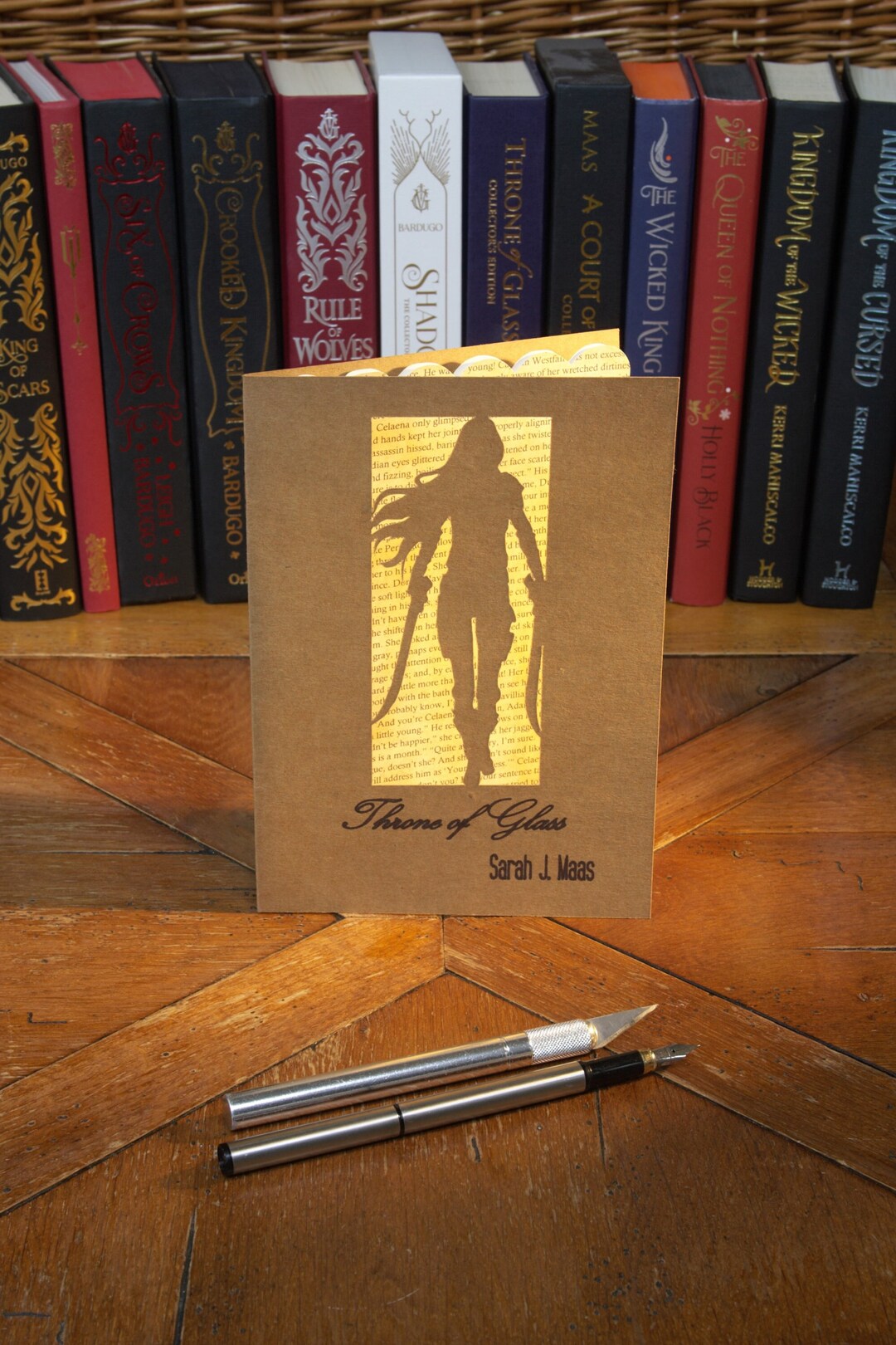 Throne of Glass Keepsake Papercut Card. Sarah J Maas Papercut Card ...