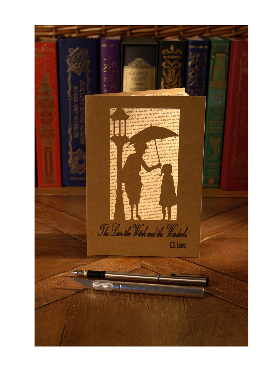 The Lion the Witch and the Wardrobe Keepsake Papercut Card. C. S. Lewis ...