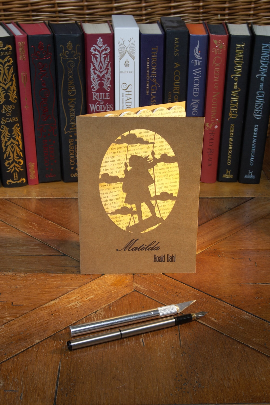 Matilda Keepsake Papercut Card. Roald Dahl. From the Classic Book ...