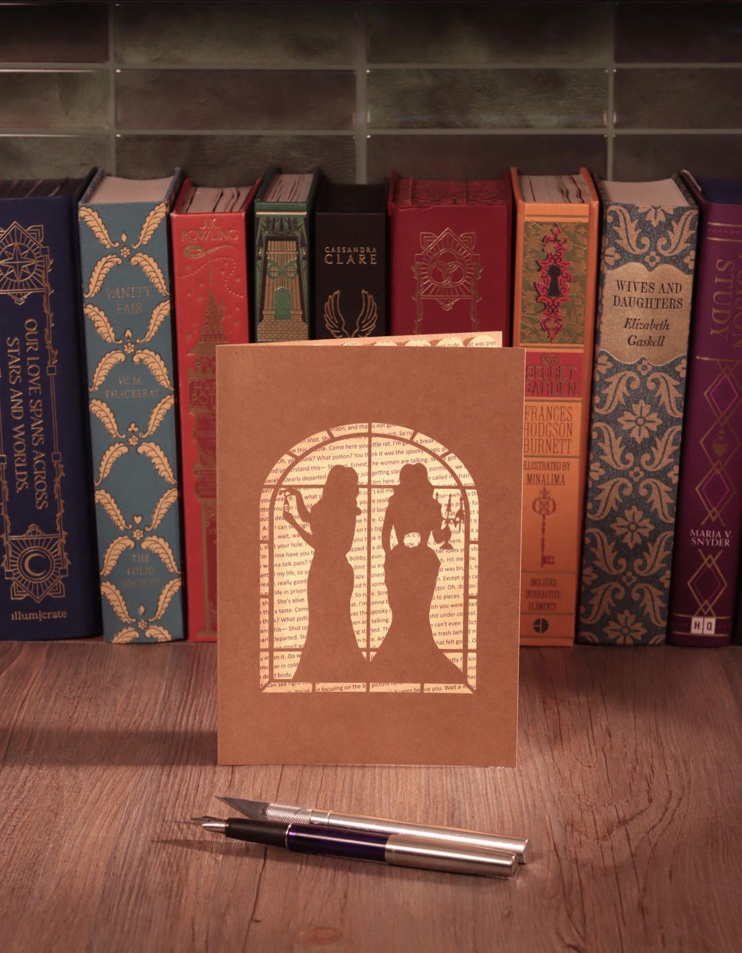 Death Becomes Her Papercut Keepsake Card: Handmade From Recycled ...