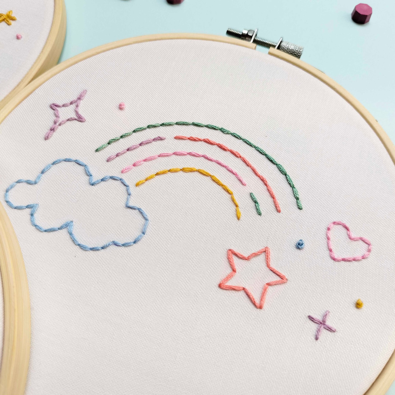 Embroidery Kit for Kids: Triple Beginner Sewing Craft - Etsy
