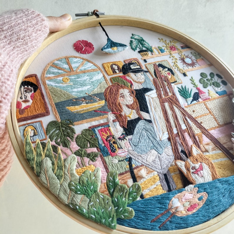 Custom Embroidery Portrait From Photo Personalized Gift for - Etsy