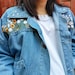 Floral Embroidery Pattern: Sunflower & Daisy Jeans Jacket (PDF Pattern ...