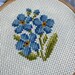 Forget-me-not Cross Stitch Pattern: Easy Botanical Flower Design (PDF ...