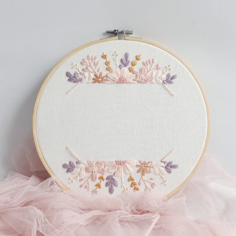 Embroidery KIT Flower Frame for Beginner, Modern, Funny, + Video ...