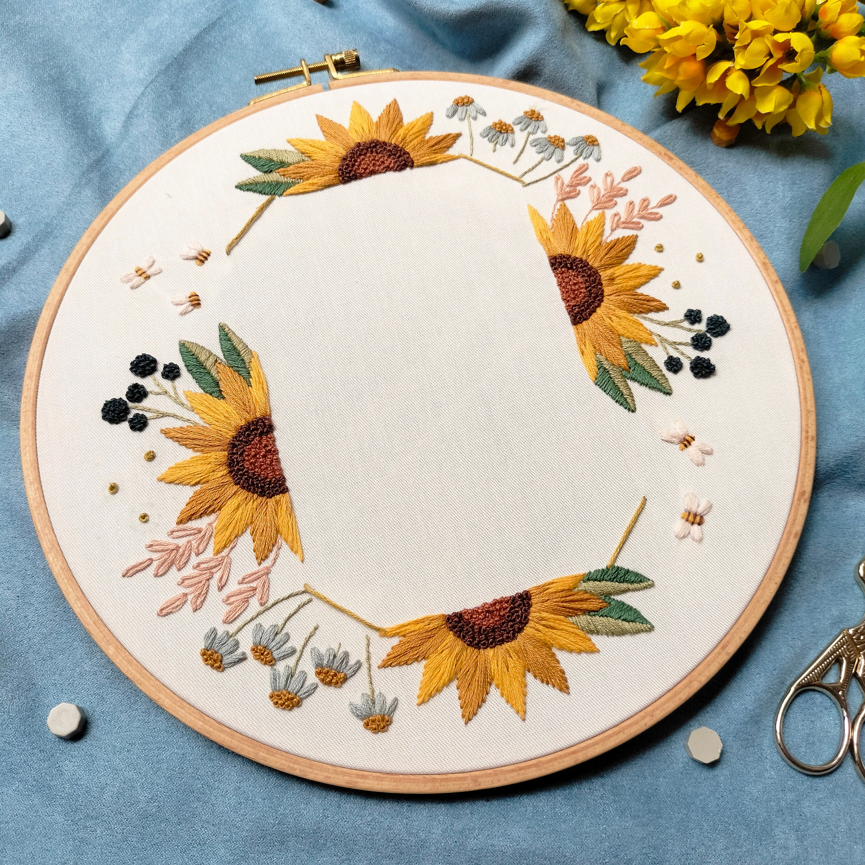 Custom Hand Embroidery Photo Frame - Etsy