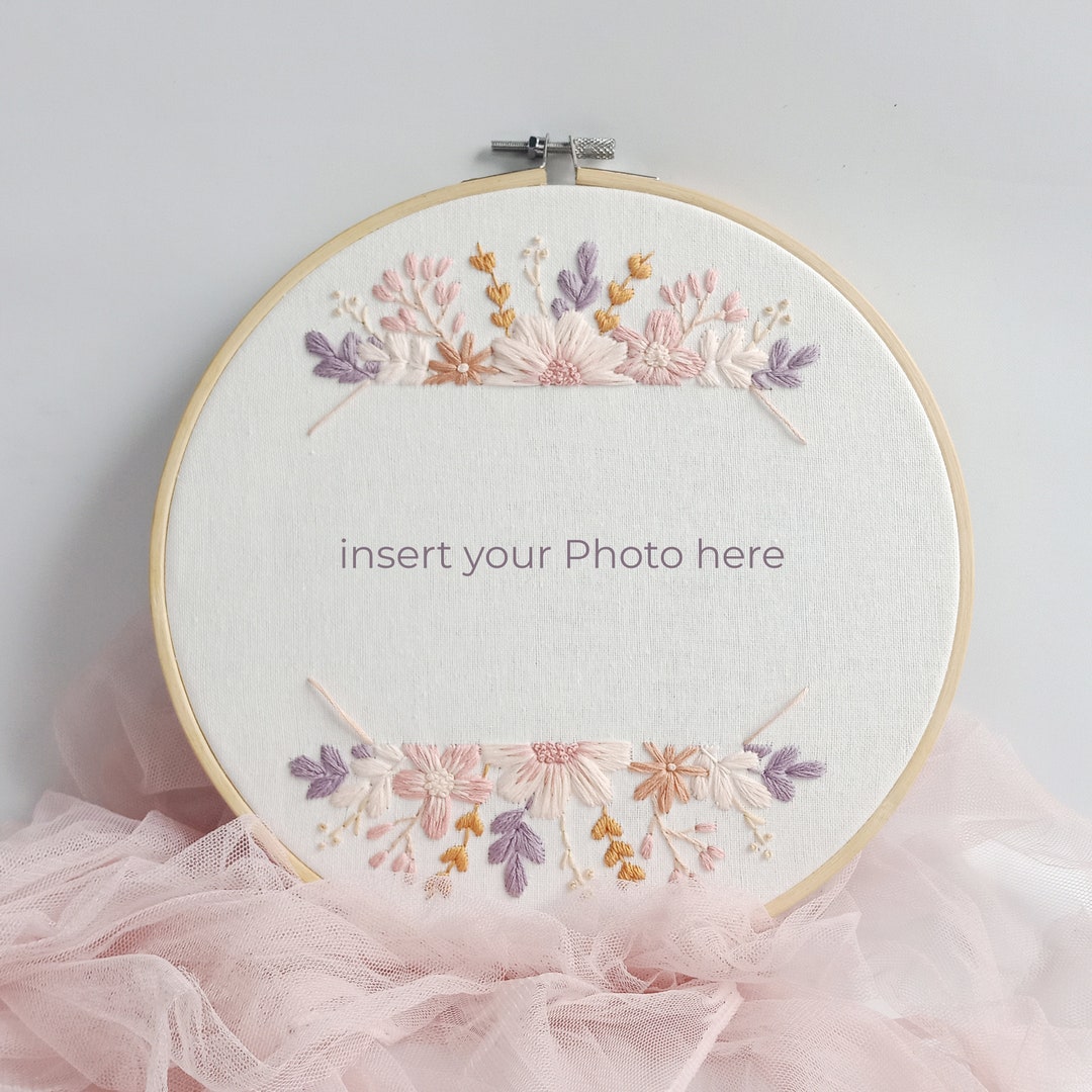Custom Hand Embroidery Photo Frame - Etsy