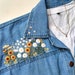 Floral Embroidery Pattern: Sunflower & Daisy Jeans Jacket (PDF Pattern ...