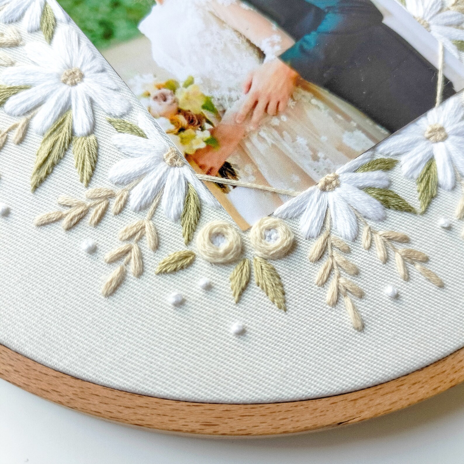 Embroidery KIT Romantic Flower Frame for Beginner, Modern + Video ...