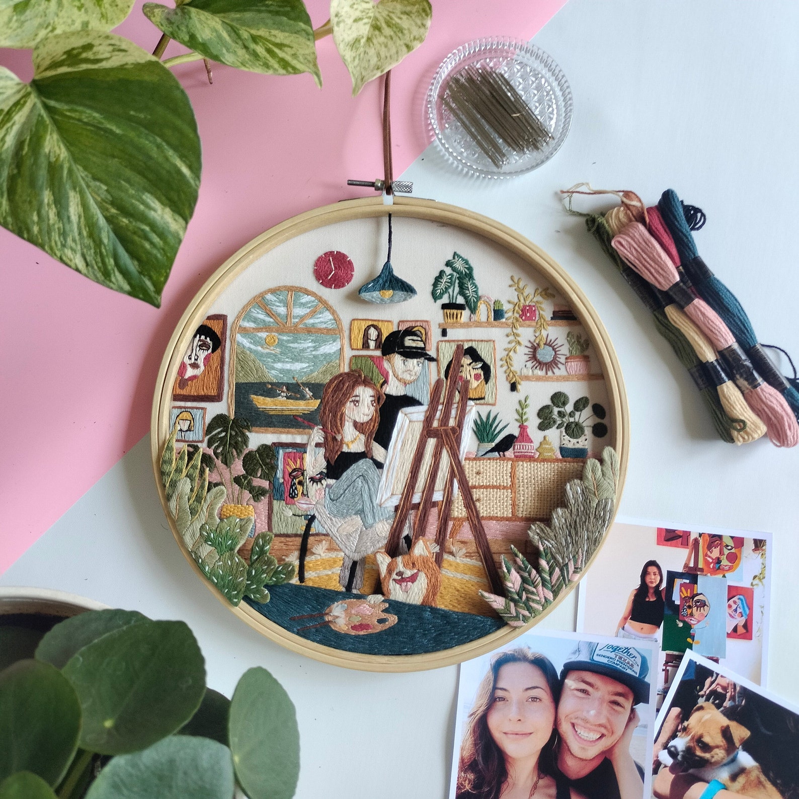 Custom Embroidery Portrait From Photo Personalized Gift for - Etsy