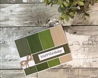 Rustic Birthday Card | Etsy