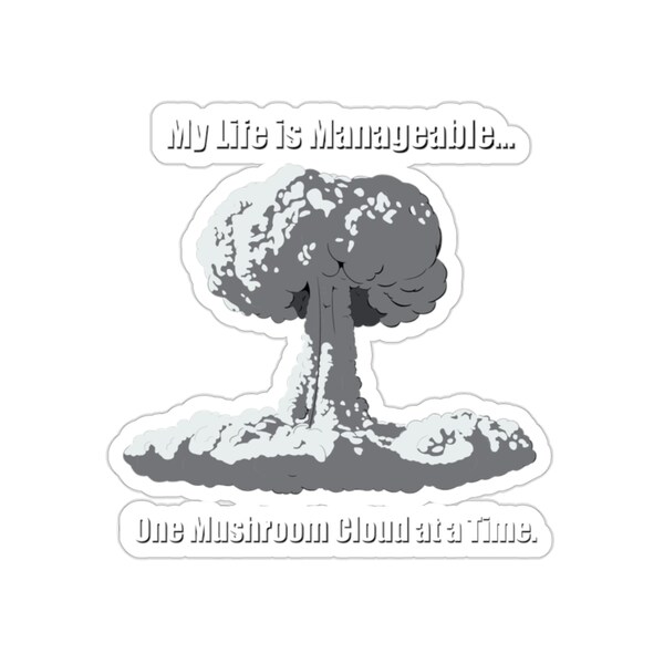 Mushroom Cloud Sticker - Etsy