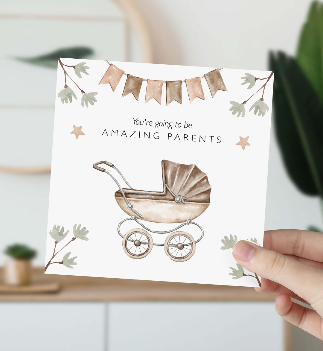 Gift Card for Parents Pregnancy New Baby Card Congratulations, Parents ...