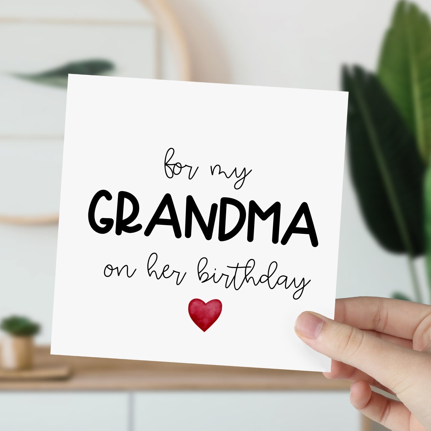 Card for Grandma Happy Birthday Card for Grandma's Birthday Gift Card ...