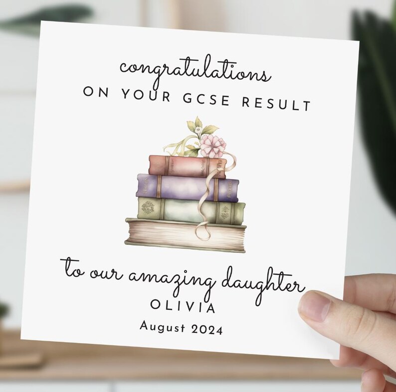 Personalised GCSE Congratulations Card for Son - Etsy