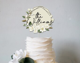Floral Cake Topper - Etsy