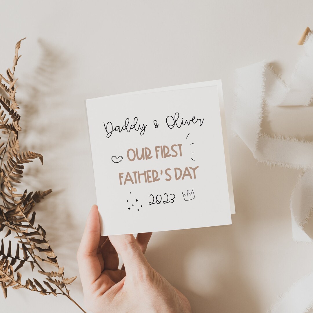 Personalised First Father's Day Card for Dad - Etsy