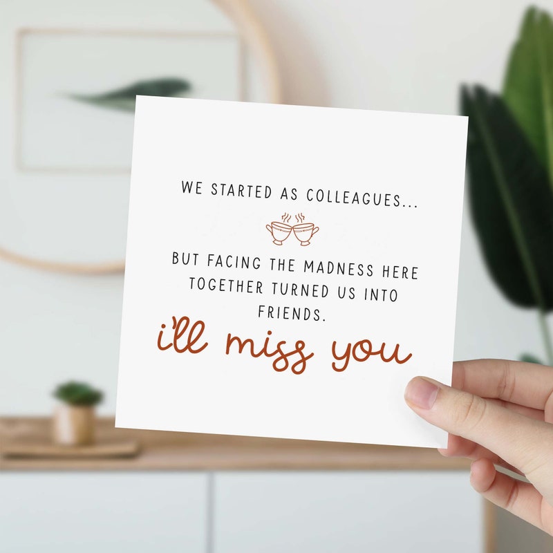 Miss You Friend Card - Etsy