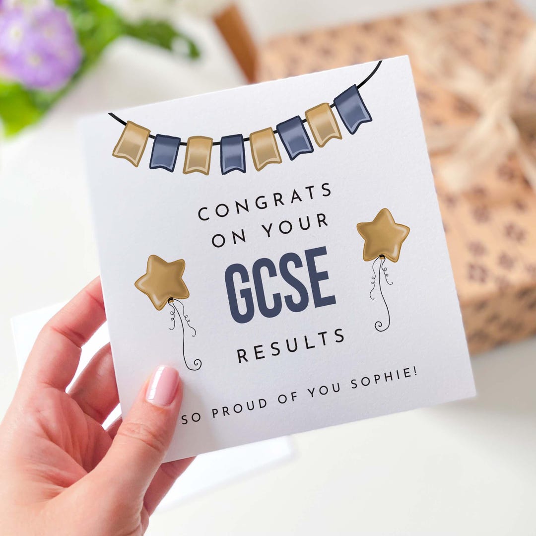 Congrats on Your GCSE Results Congratulations Card for Daughter Son ...