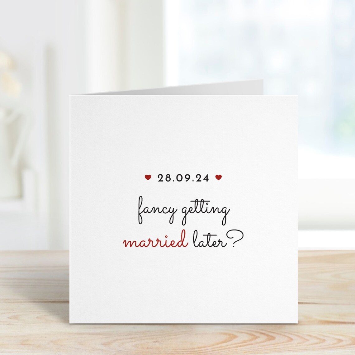 Fancy Getting Married Later Wedding Morning Gift Card for Wedding Day ...